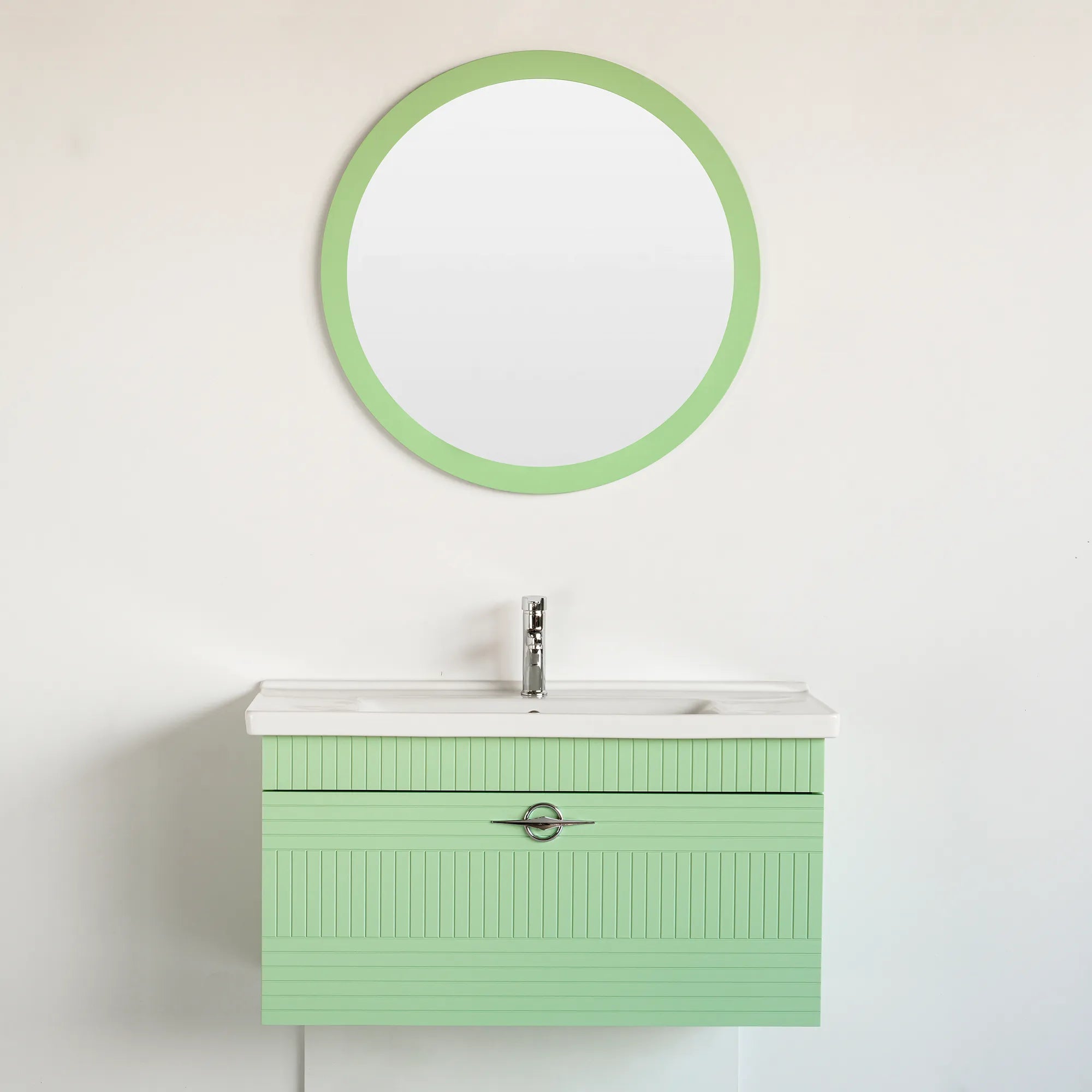 40 Inch Mint Piaza Single Sink Bathroom Vanity with Countertop – Avaluxury